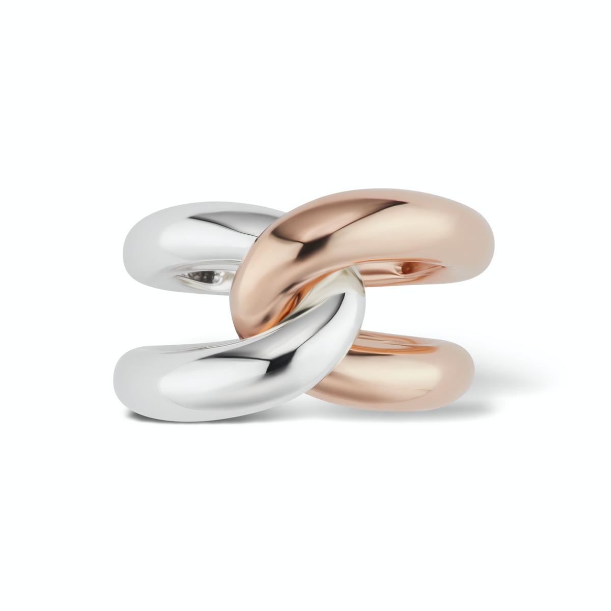 Intertwin Ring 18k Gold & 18k Gold – Gemella Jewels